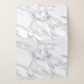 Professional Luxe Minimalist White Marble File Folder | Zazzle