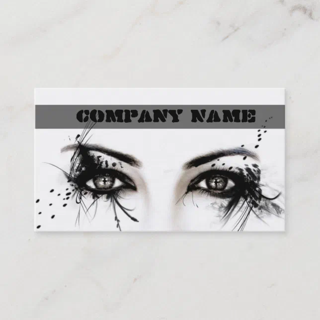 Professional Make-Up Artist / Makeup Model Face Business Card | Zazzle