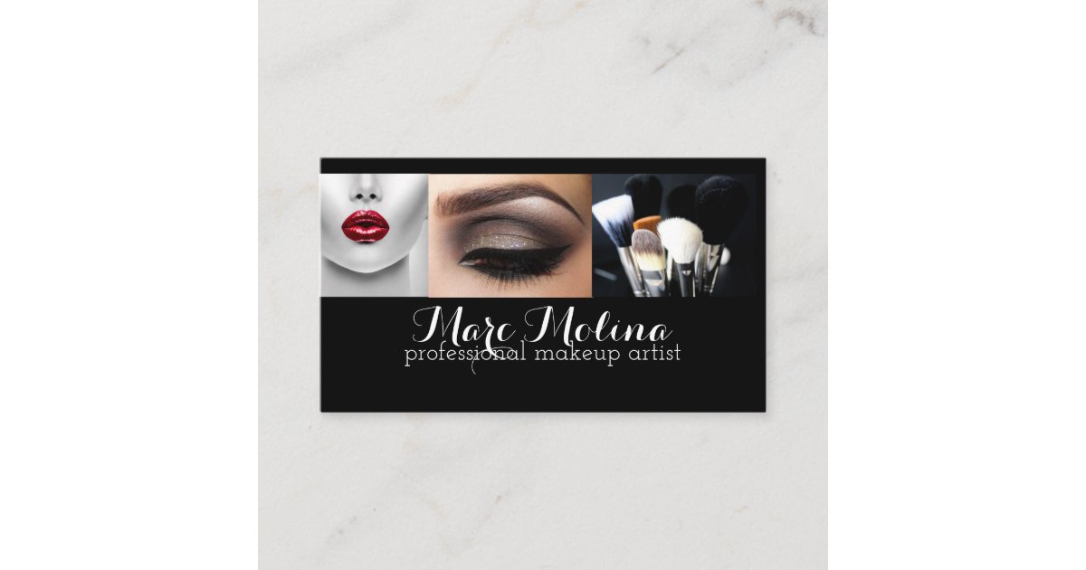 Professional Makeup Artist Business Card | Zazzle