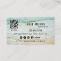 Professional Makeup Beach Beauty QR Code Business Card | Zazzle