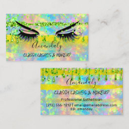Professional Makeup Eyelash Microblade Princess Business Card | Zazzle