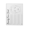 professional Makeup Face Chart Notepad | Zazzle