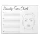 professional Makeup Face Chart Notepad | Zazzle