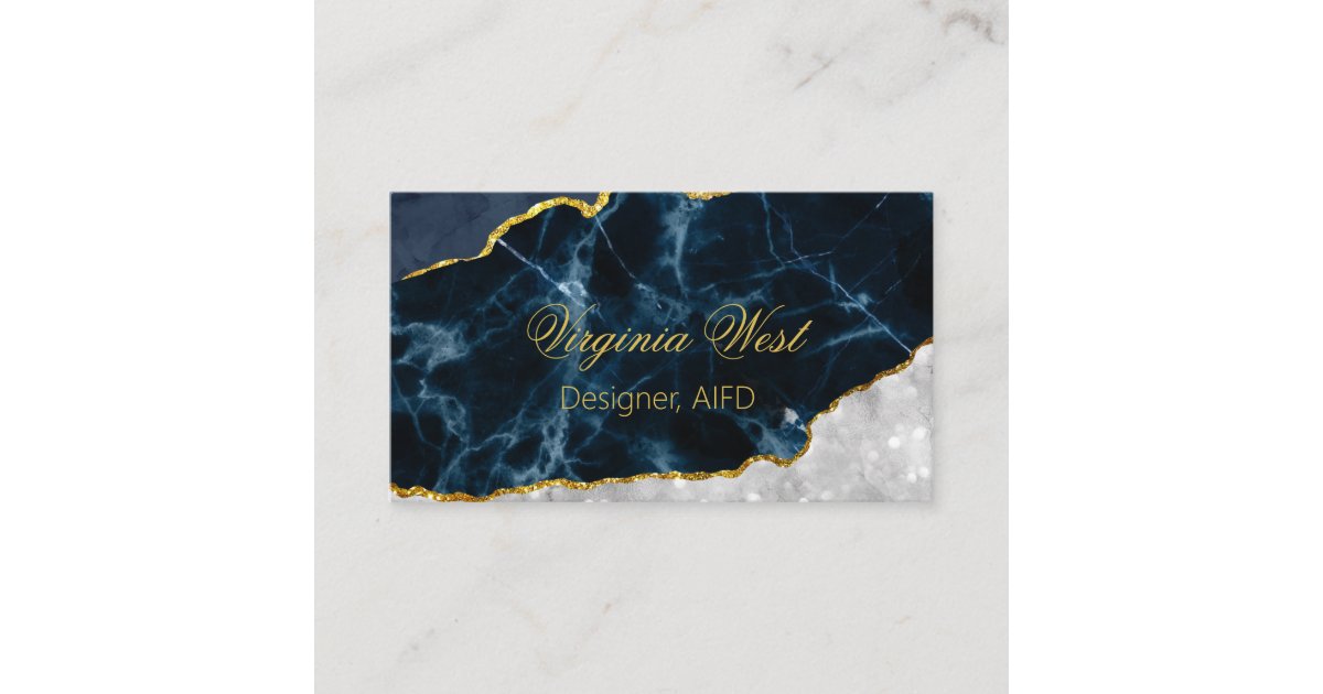 Professional Marble and Granite Business Card | Zazzle