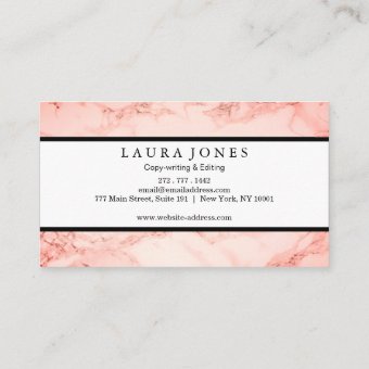 Professional Marble Business Card | Zazzle