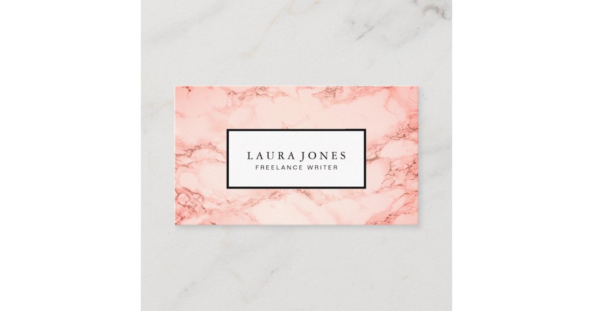 Professional Marble Business Card | Zazzle