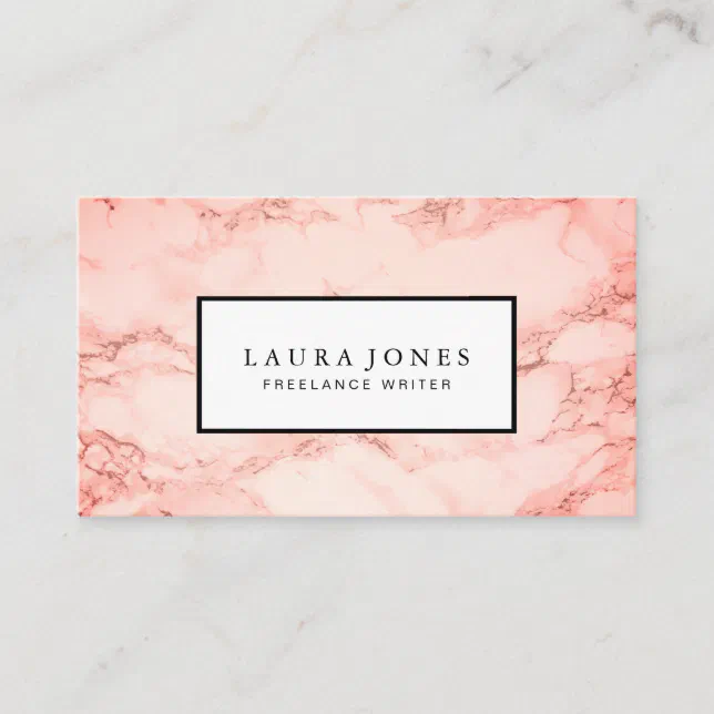 Professional Marble Business Card | Zazzle