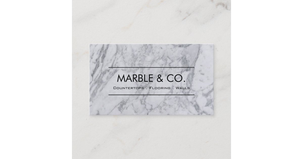 Professional Marble Stone Business Card | Zazzle