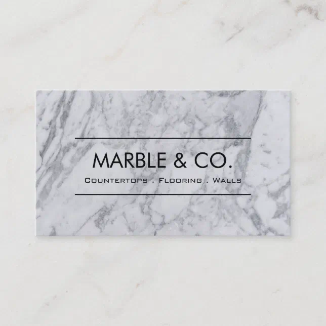 Professional Marble Stone Business Card | Zazzle