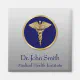 Professional Medical Caduceus Blue Gold Magnet | Zazzle