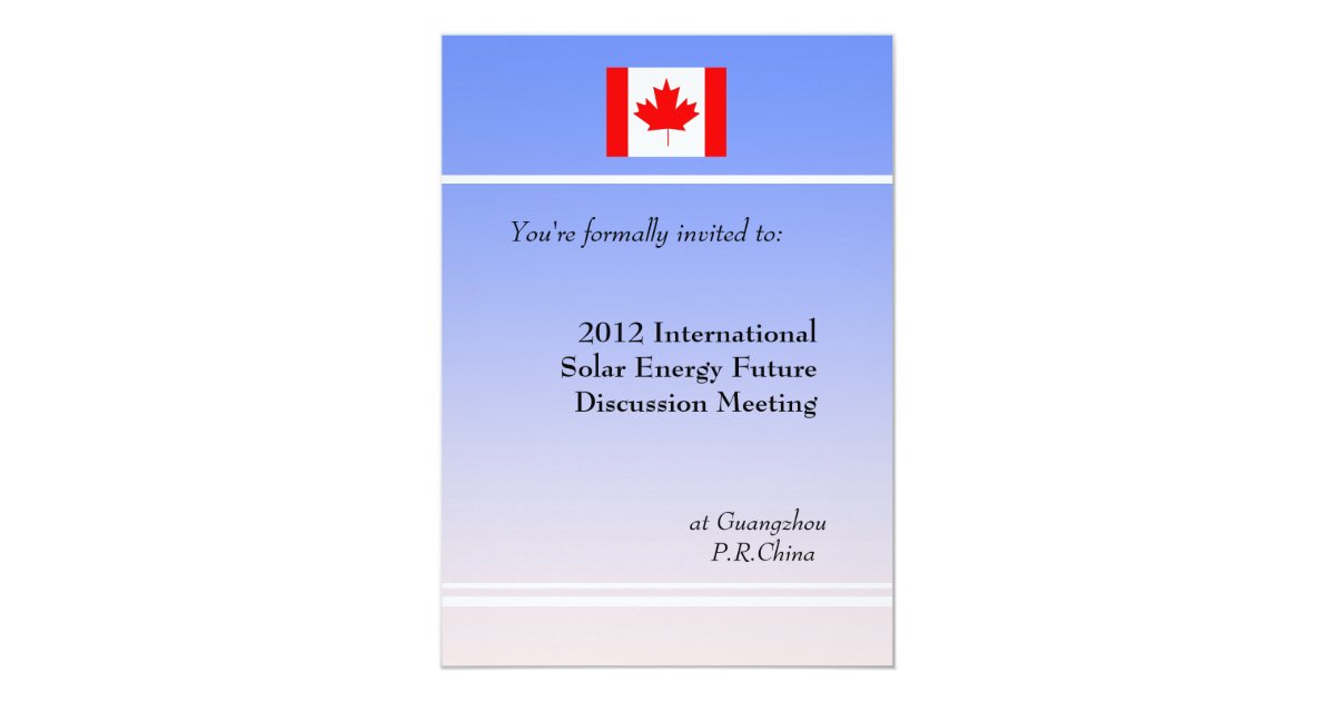 For Meeting Invitation Card