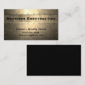 Professional Metal Design Construction Company Business Card | Zazzle