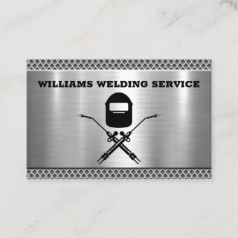 Professional Metal Welding Fabricator Contractor Business Card | Zazzle