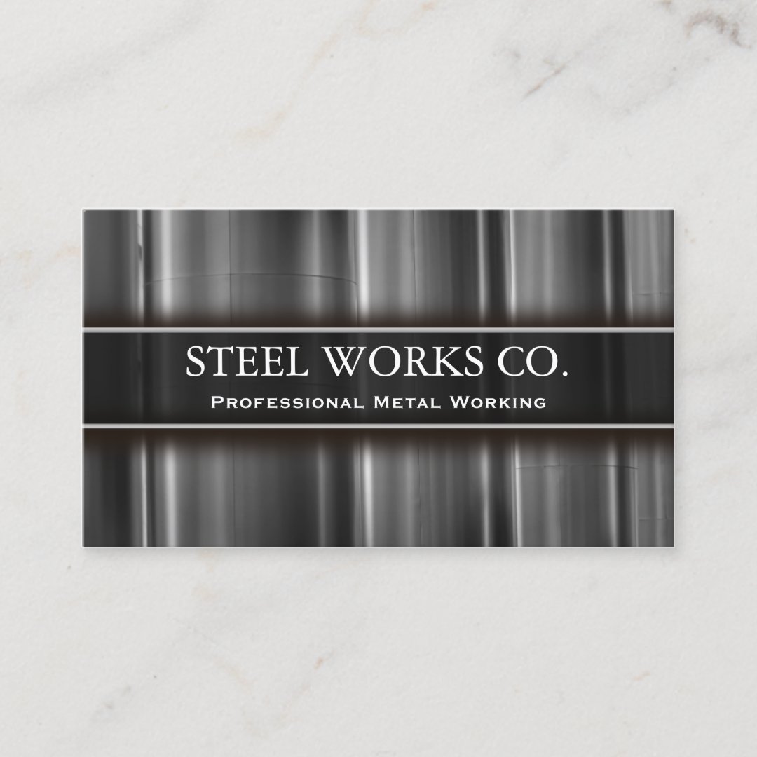 Professional Metal Worker Business Card | Zazzle