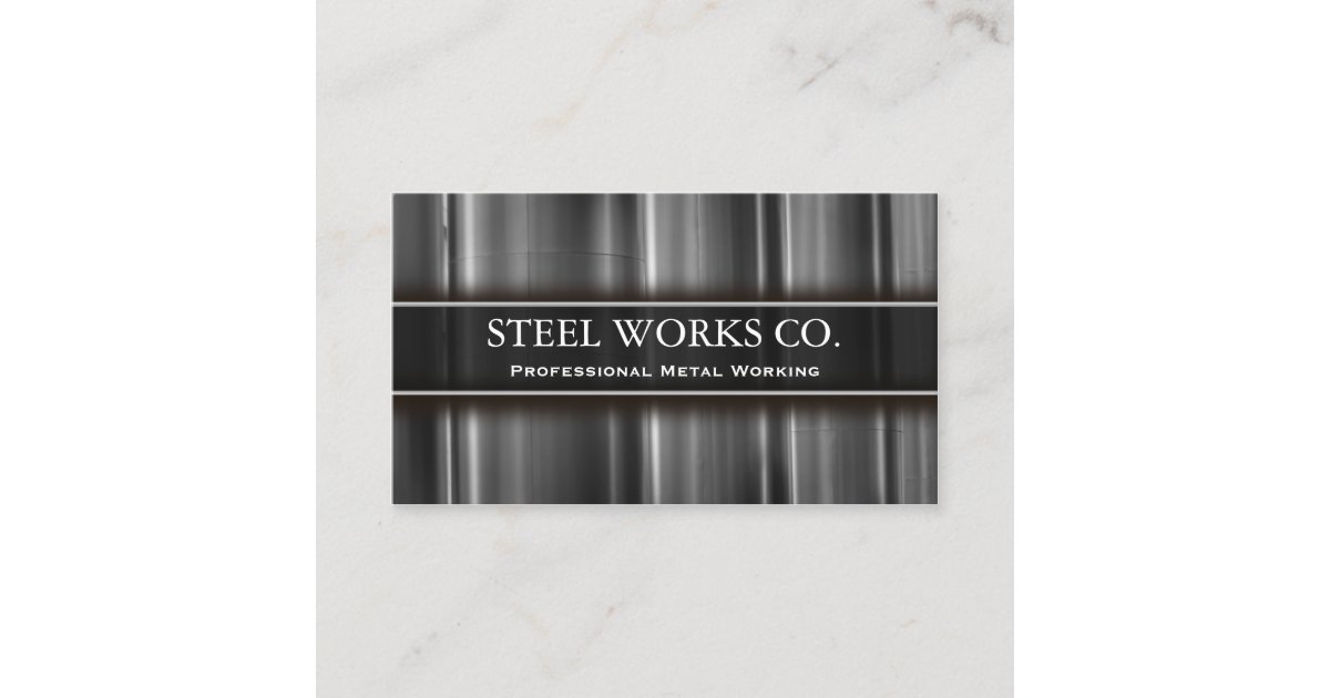 Professional Metal Worker Business Card | Zazzle