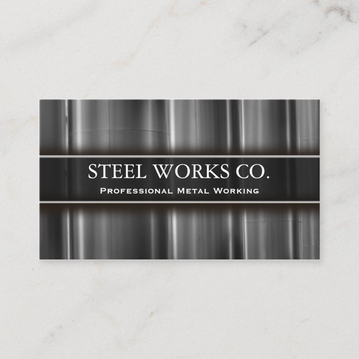 Professional Metal Worker Business Card | Zazzle