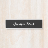 Professional minimalist black white handwriting door sign | Zazzle