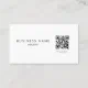 Professional Minimalist QR Code Business Card | Zazzle
