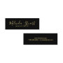 Professional Modern Black and Gold Mini Business Card | Zazzle