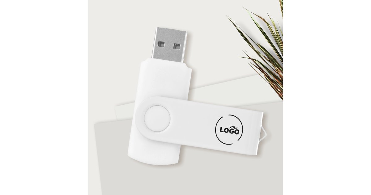 Professional Modern Business Logo Flash Drive | Zazzle