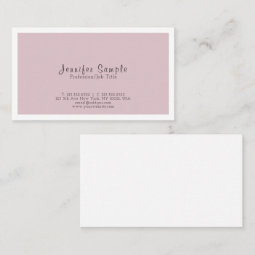 Professional Modern Classy Simple Design Business Card | Zazzle