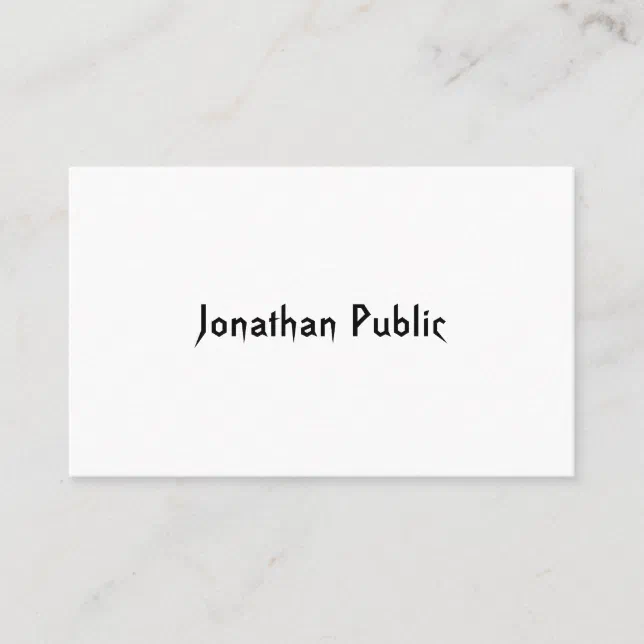 Professional Modern Cool Trendy Script Template Business Card | Zazzle