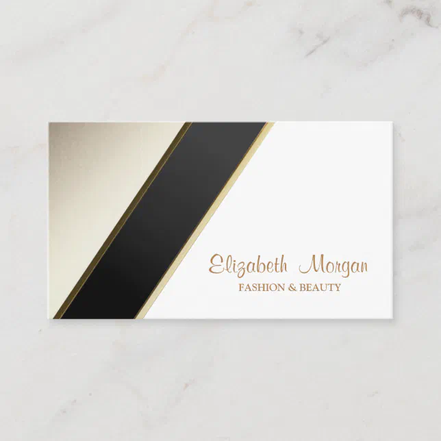 Professional Modern Geometric Business Card | Zazzle