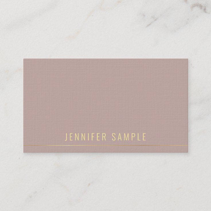 Professional Modern Gold Text Template Elegant Business Card | Zazzle