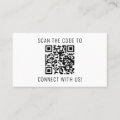 Professional Modern Minimalist QR Code Logo Business Card | Zazzle