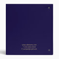 Professional Modern Navy Blue and Gold Binder | Zazzle