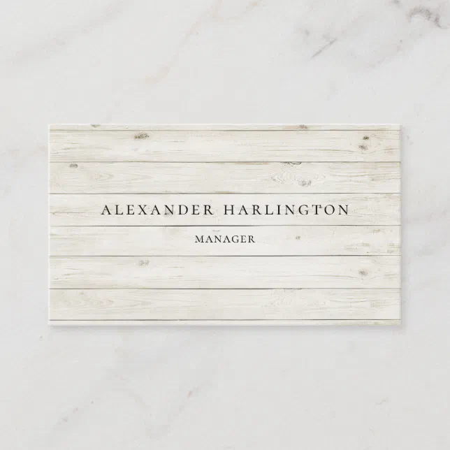 Professional modern rustic card. Wooden boards Business Card | Zazzle
