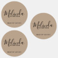 Professional Modern Script Labels | Zazzle