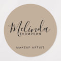 Professional Modern Script Labels | Zazzle
