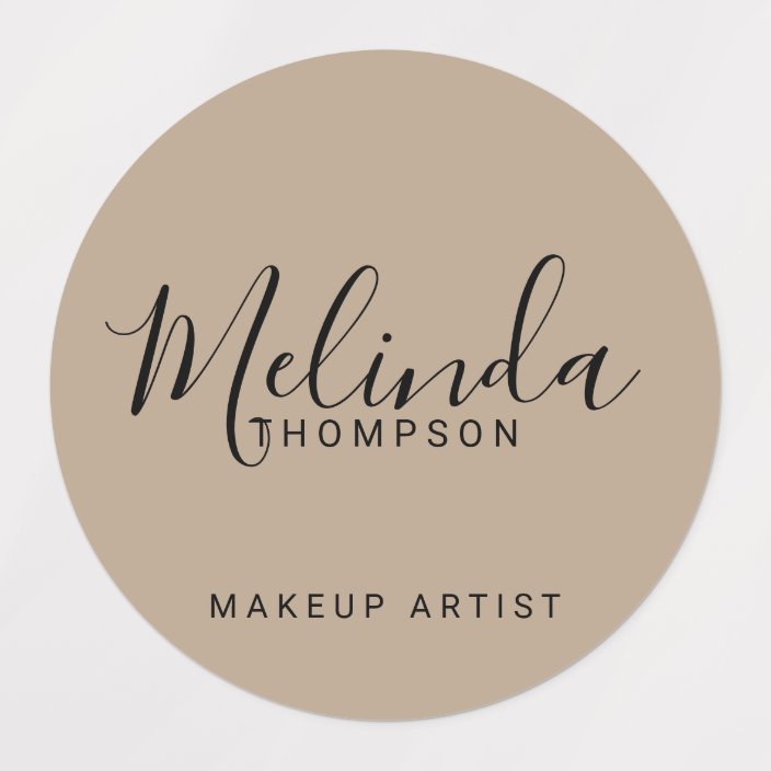 Professional Modern Script Labels | Zazzle.com