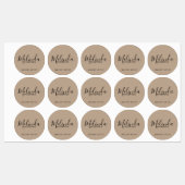 Professional Modern Script Labels | Zazzle