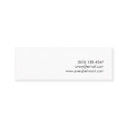 Professional Modern Simple Black Minimalist Mini Business Card | Zazzle
