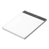 Professional Modern Simple Black Minimalist Notepad | Zazzle