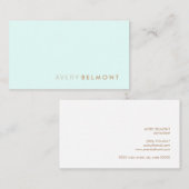Professional Modern Simple Light Blue Minimalist Business Card | Zazzle