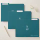 Professional Modern Simple Minimalist Dark Teal File Folder | Zazzle