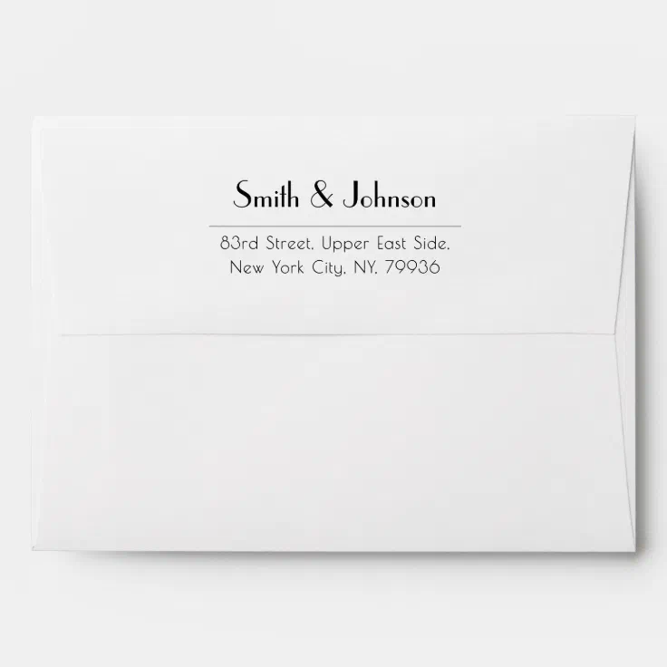 Professional Modern Simple Office Return Address Envelope | Zazzle