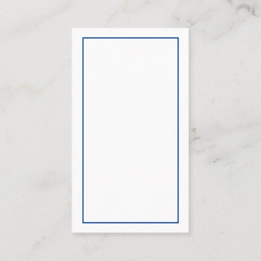 Professional Modern Simple Plain Blue Red White Business Card | Zazzle