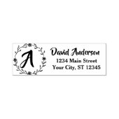 Professional Monogram Return Address Self-inking Stamp | Zazzle