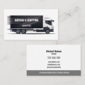 Professional Mover Box Truck Moving Company Business Card | Zazzle