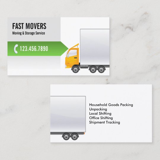 Professional Moving Company Business Card | Zazzle.com