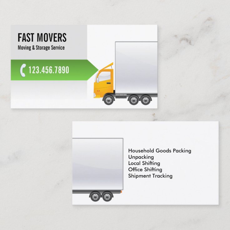 Professional Moving Company Business Card | Zazzle