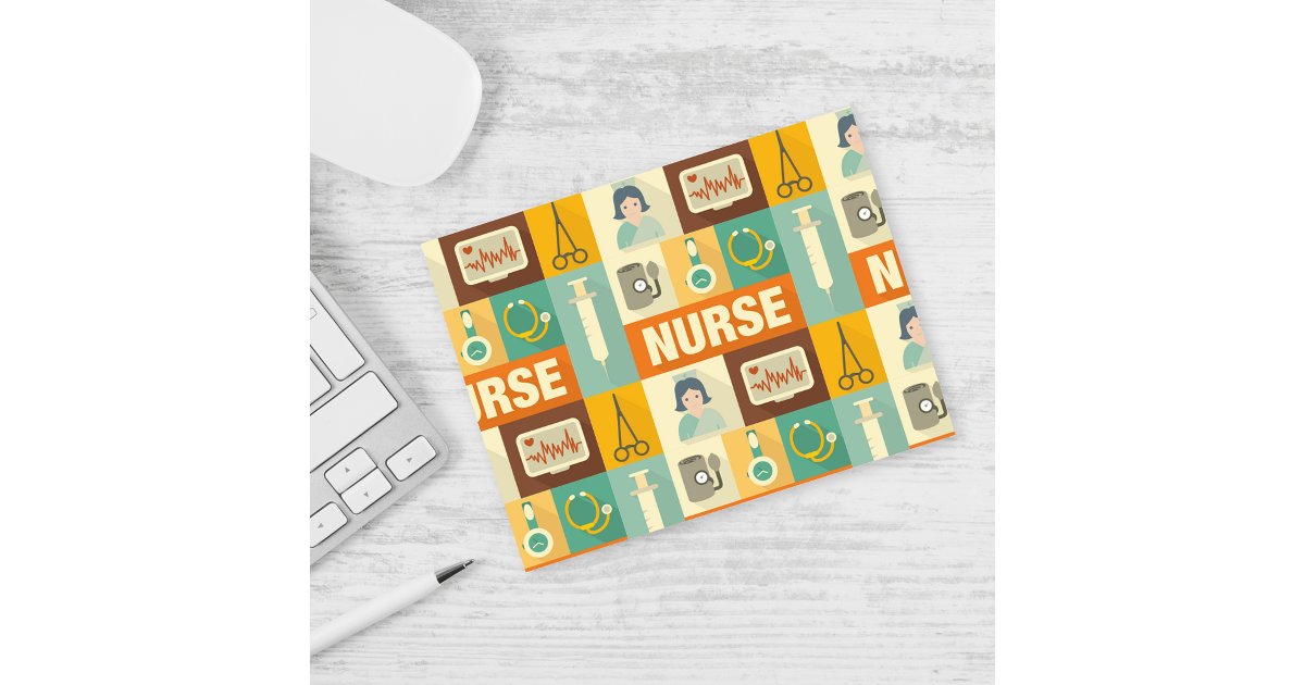 Professional Nurse Iconic Designed Postcard | Zazzle