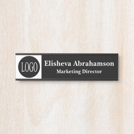 Professional Office Door Sign Signs Name Plate | Zazzle