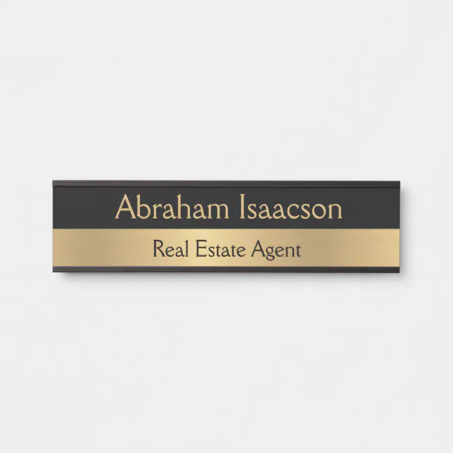 Professional Office Modern Door Sign Name Plate | Zazzle