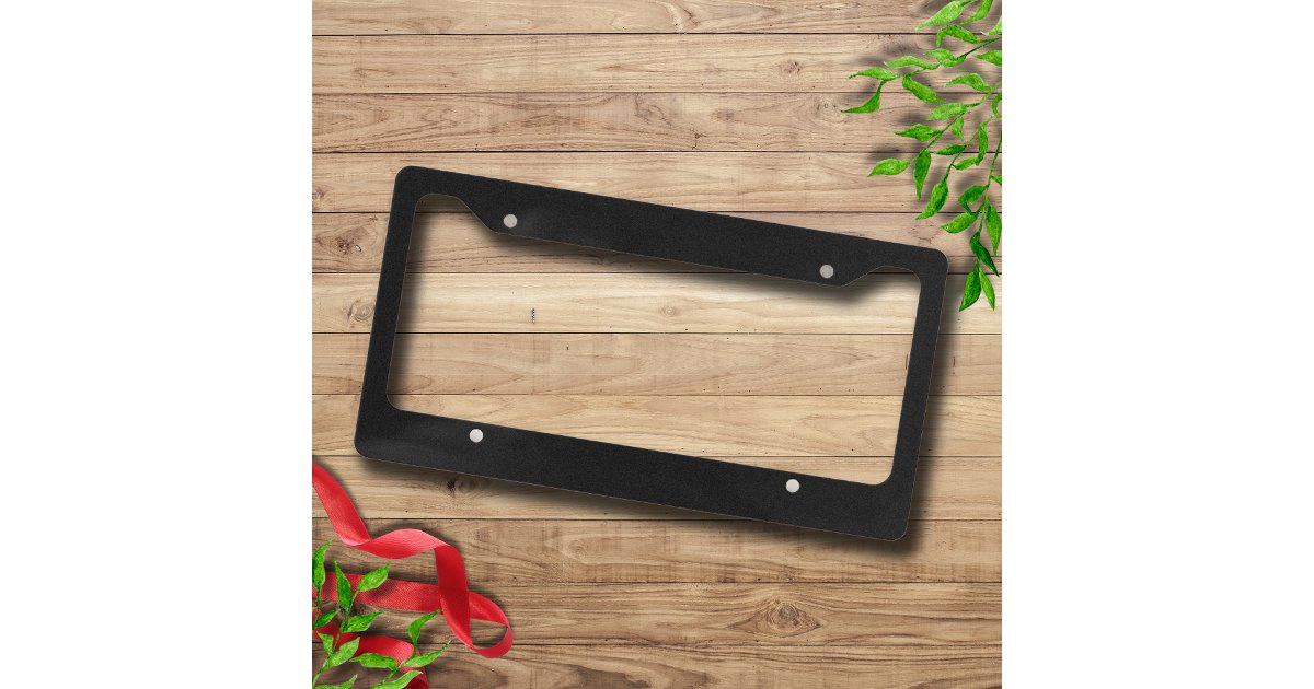 Professional Onyx Black Color | Classic Elegant License Plate Frame ...
