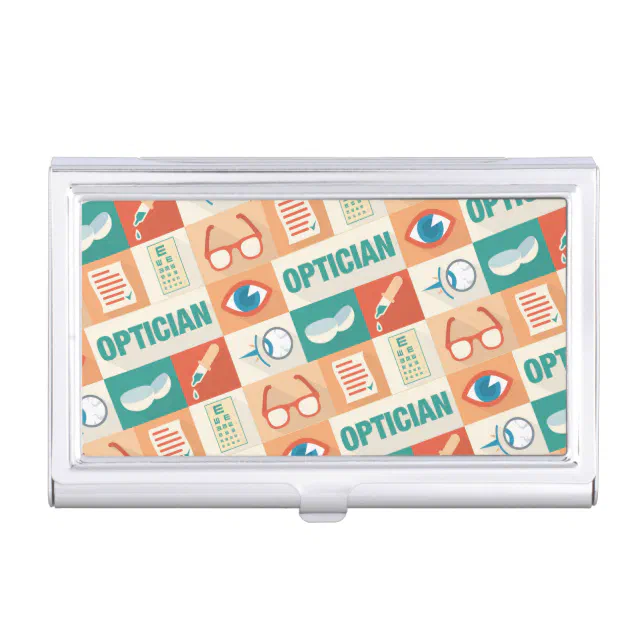 Professional Optician Iconic Design Case For Business Cards | Zazzle
